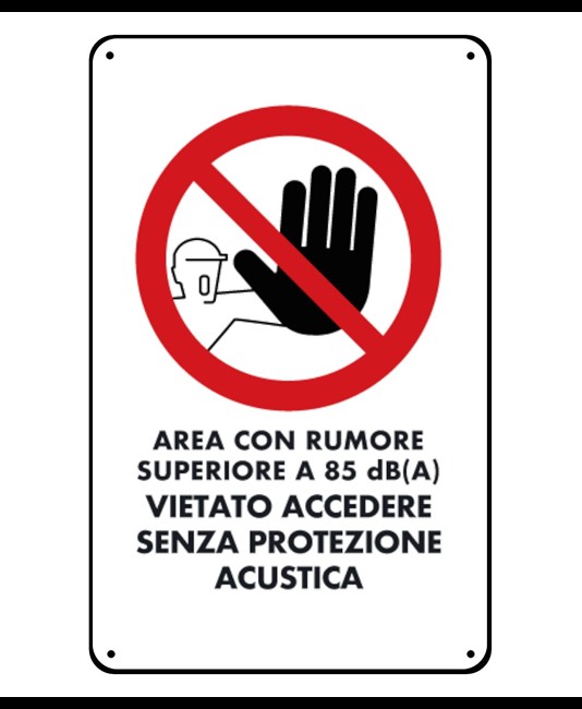 Cartelli di divieto 'area con rumore superiore a 85 d... - SEG 631204