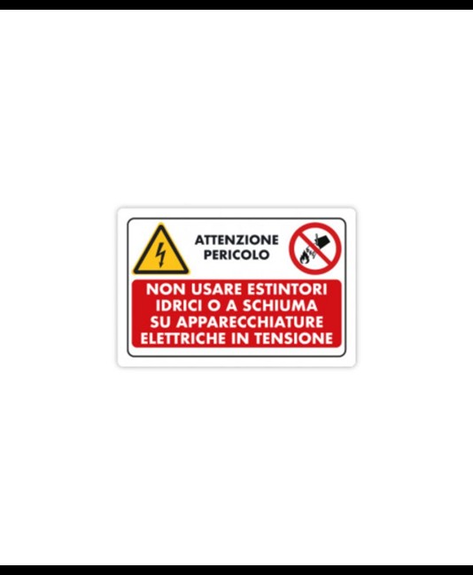 Cartello multisimbolo 'attenzione pericolo non usare est... - SEG 2926