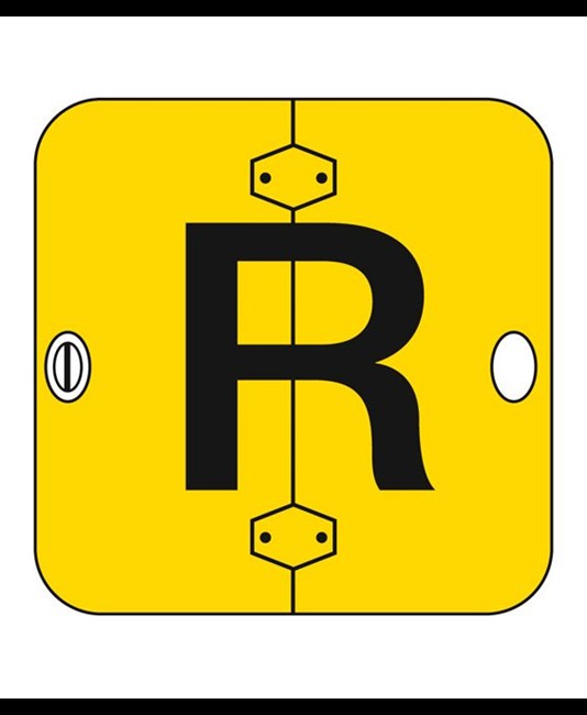 Pannello per trasporto rifiuti tossici lettera R - SEG PNK4000