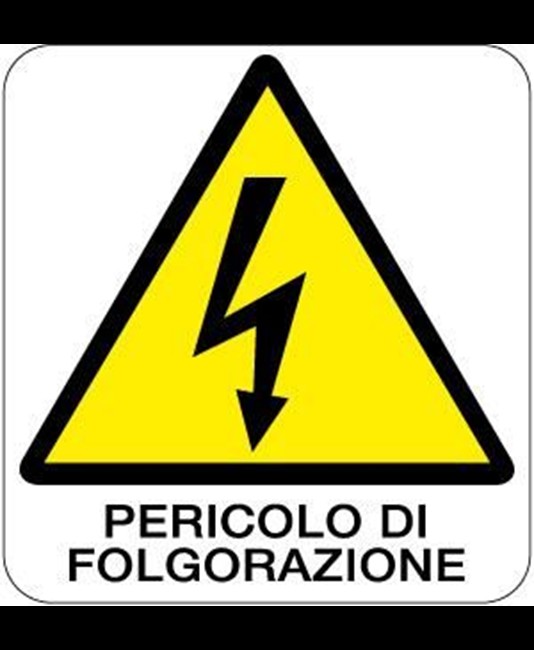 Cartello di pericolo 'pericolo di folgorazione' - SEG E400715