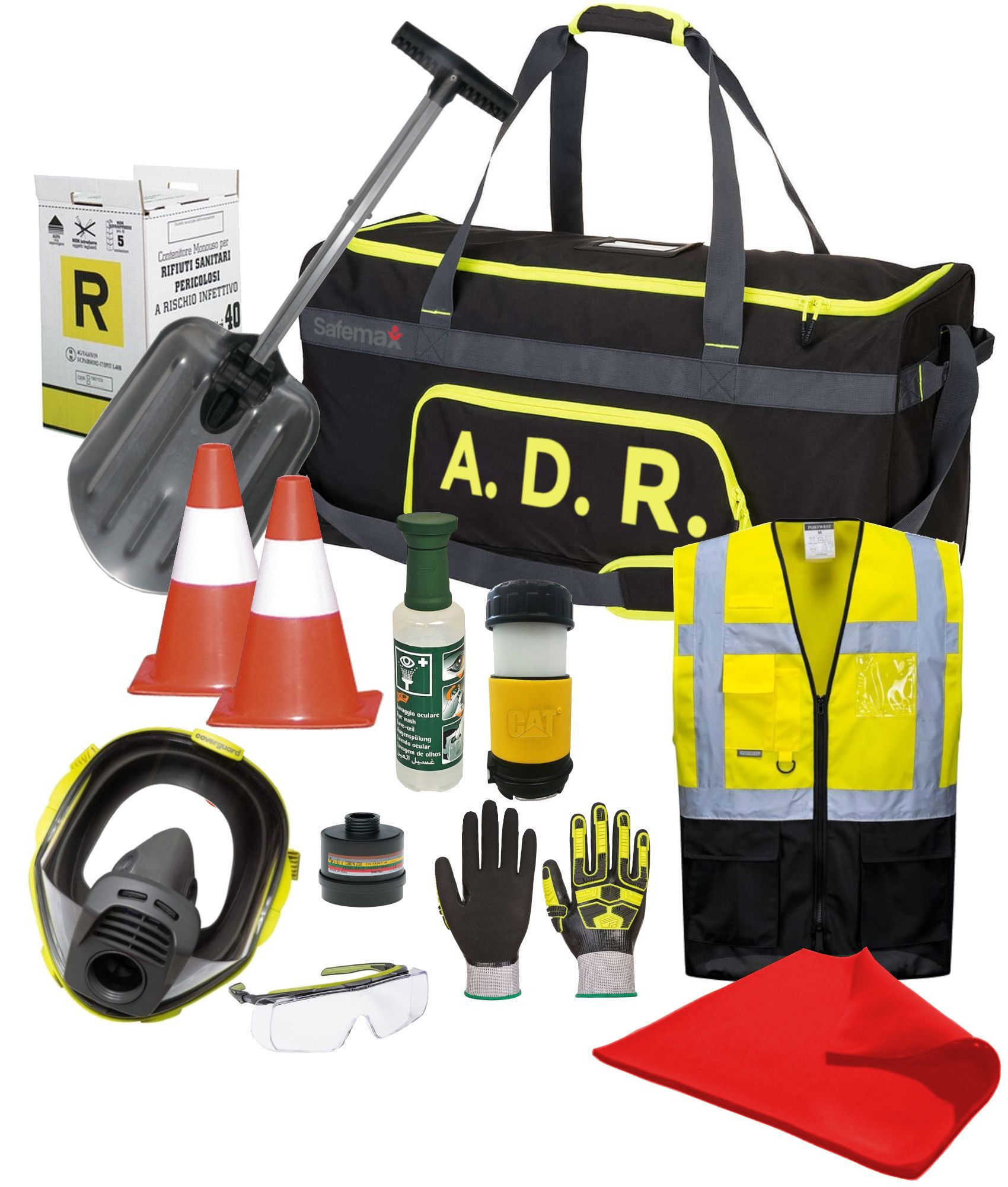 Kit ADR Safemax maggiorato per trasporti pericolosi - CAN SAFADR1